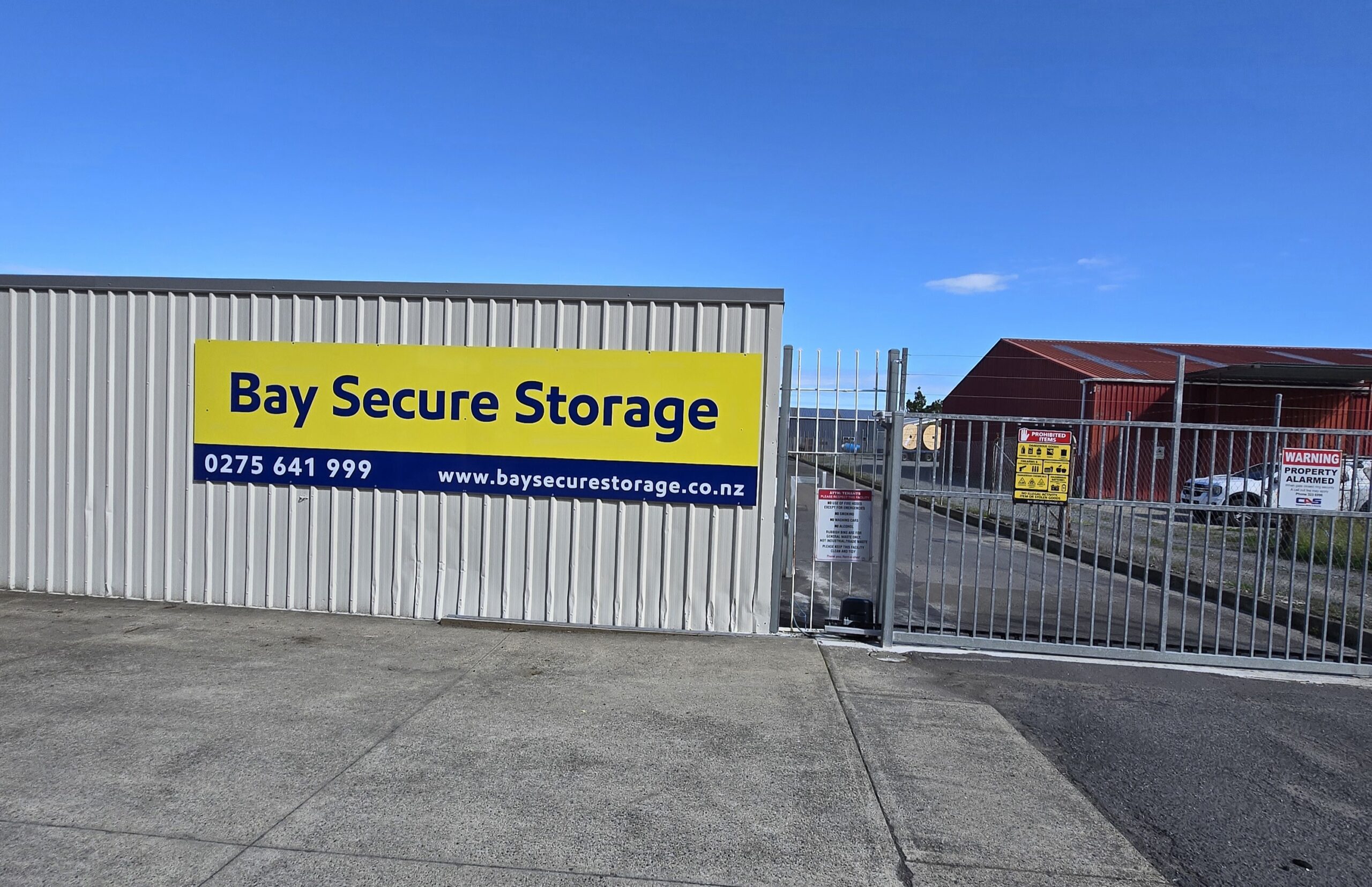 Whakatāne Storage Units | Bay Secure Storage – Valley Road